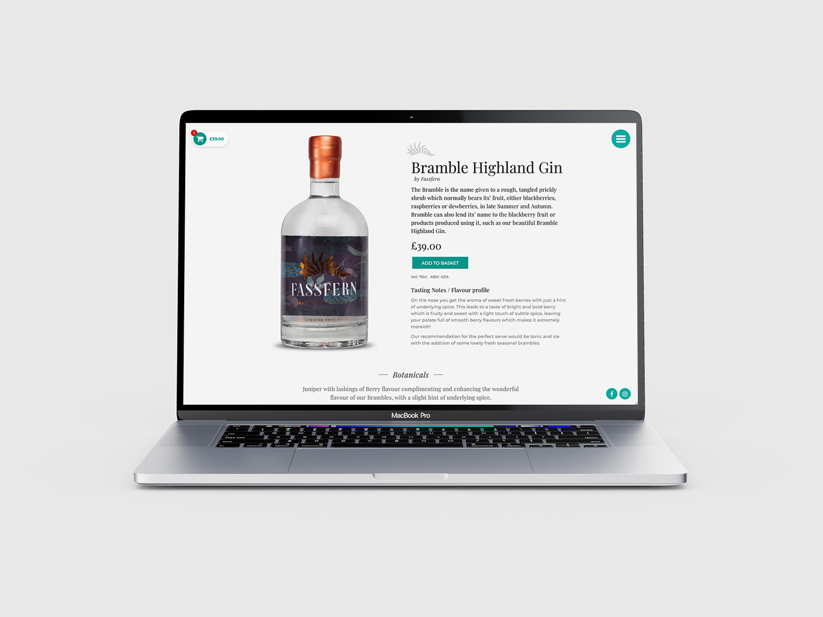 Fassfern Gin :: Aurora Design Studio